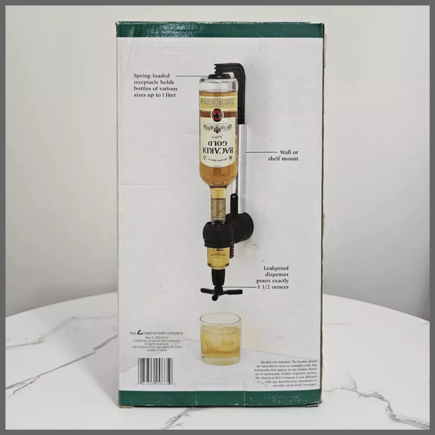 Wall-Mounted Single Tot Shot Bottle Liquor Dispenser - Patamore.co.ke
