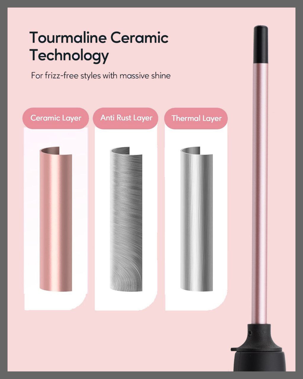 High Quality Electric Curler Ceramic Rod / Tong - Patamore.co.ke