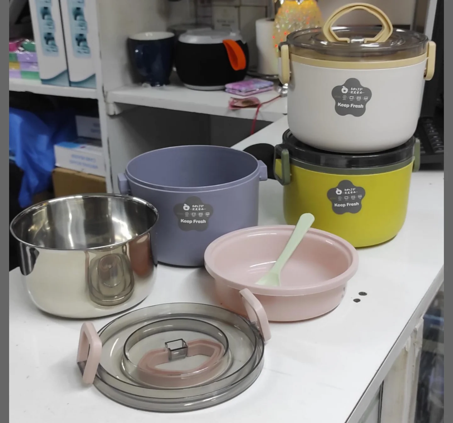 Stainless Steel Round Lunch Box - Patamore.co.ke