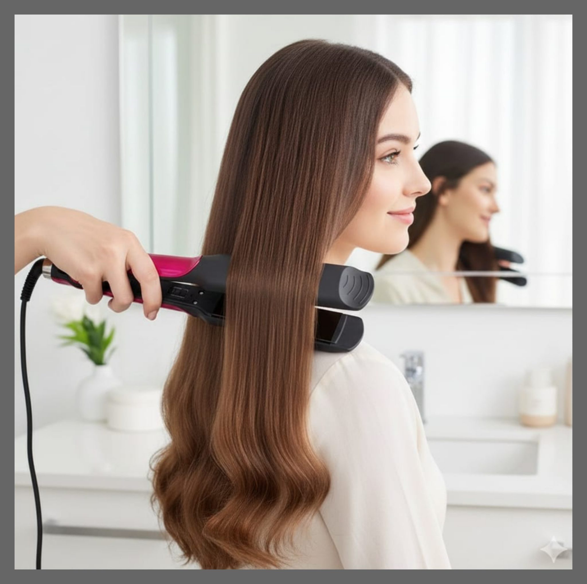 Cronier Professional 2in1 Ceramic Flat Iron Hair Straightener - Patamore.co.ke