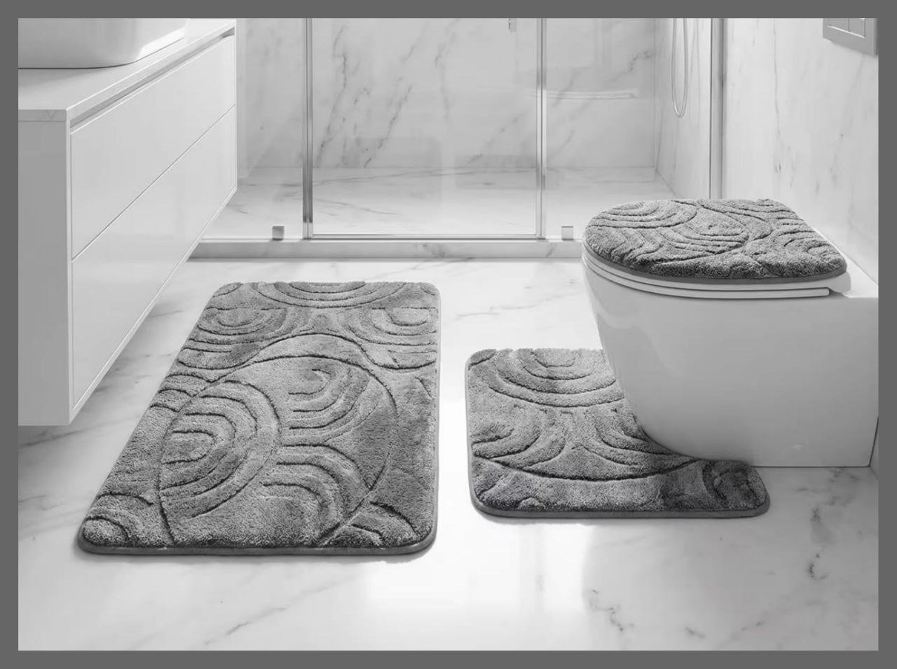 3in1 Toilet Bathroom Mats - Patamore.co.ke