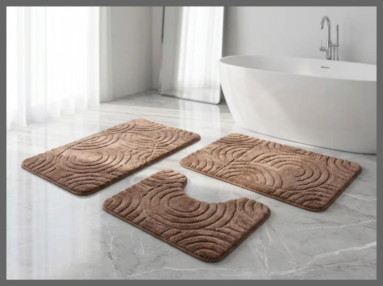 3in1 Toilet Bathroom Mats - Patamore.co.ke