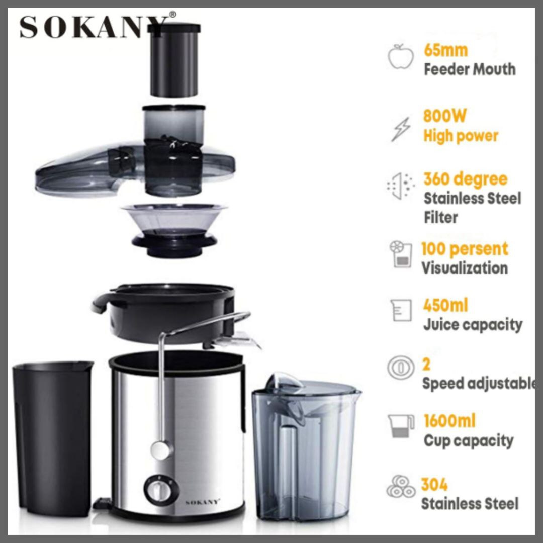 Sokany Electric Juice Extractor - Patamore.co.ke