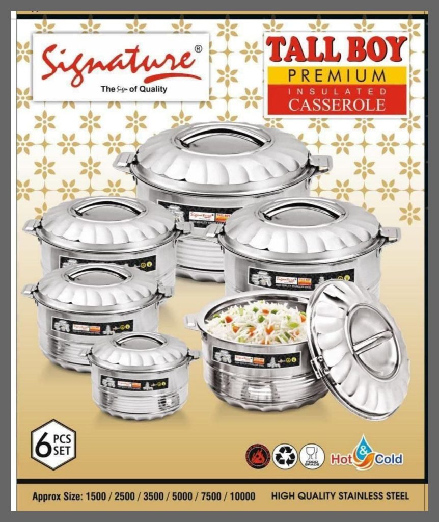 6Pcs Tall Boy Hot Pot Set - Patamore.co.ke